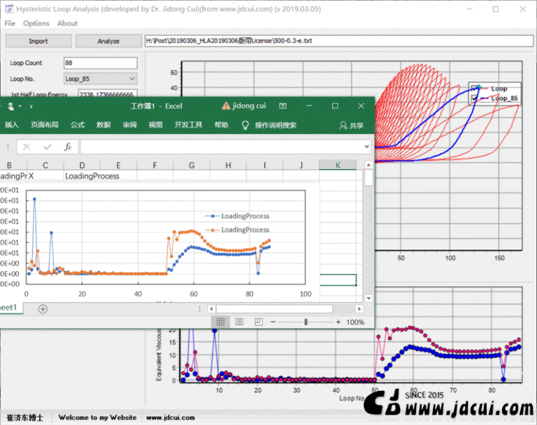 [软件][科研][更新][试验] 2019版 HLA: Hysteretic Loop Analysis Program [2019版 HLA: 滞回环分析软件] | 崔济东的博客 - www ...